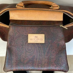 Etro | Bags | Vintage Etro Paisley Satchel Boston Bag | Poshmark